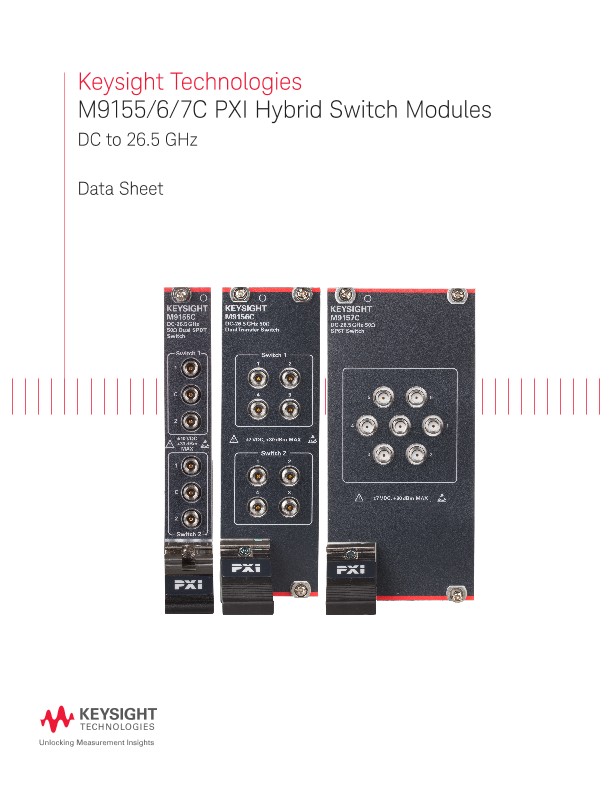 M9155/6/7C PXI Hybrid Switch Modules PDF Asset Page | Keysight
